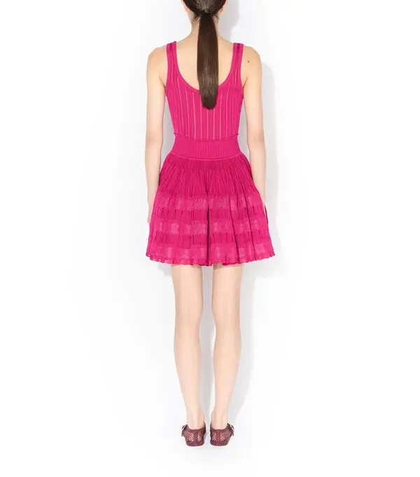 Alaïa Crinoline Mini Dress - Red