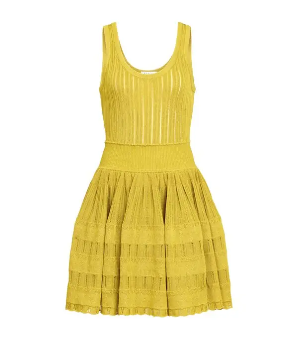 Alaïa Crinoline Mini Dress - Yellow
