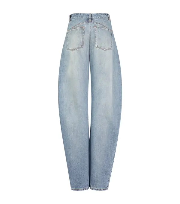 Alaïa Japanese Denim Balloon Jeans - Blue