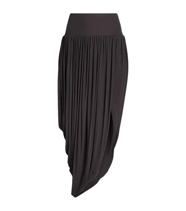 Alaïa Twisted Asymmetric Mini Skirt - Black