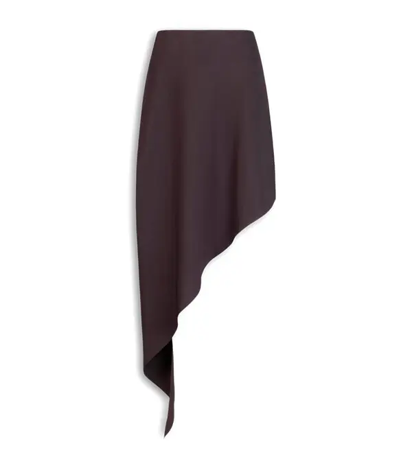 Alaïa Asymmetric Mini Skirt - Purple