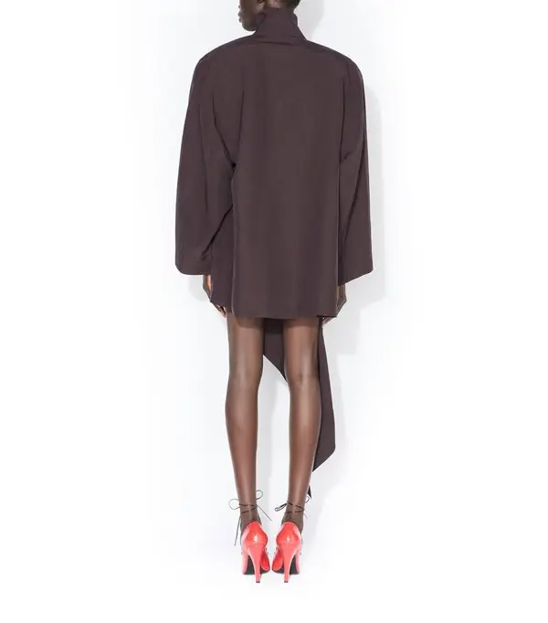Alaïa Asymmetric Mini Skirt - Purple