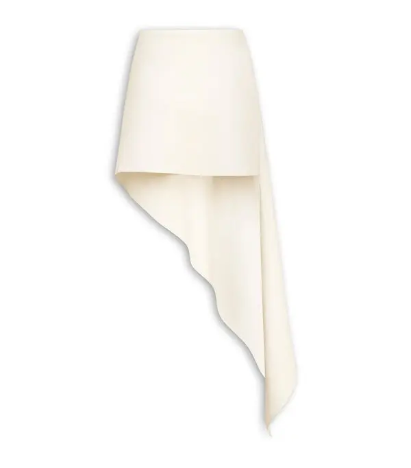 Alaïa Asymmetric Pointed Skirt - Red
