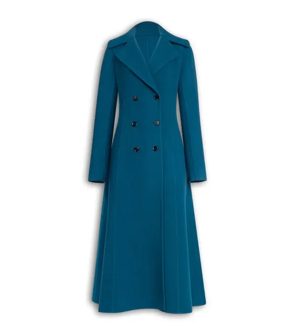 Alaïa Virgin Wool Princess Coat - Green