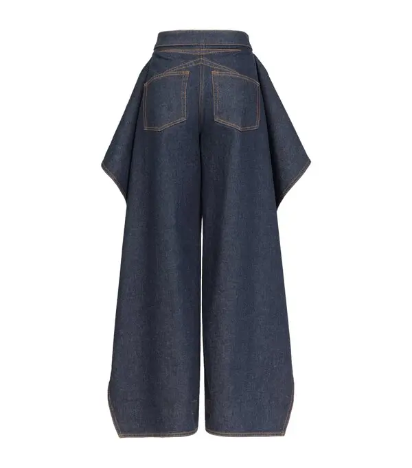 Alaïa Flap Open-leg Jeans