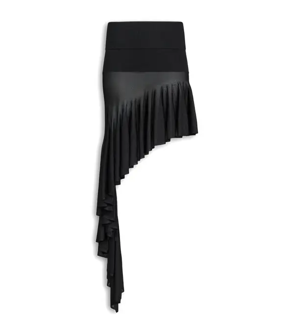 Alaïa Asymmetric Pointed Skirt - Black