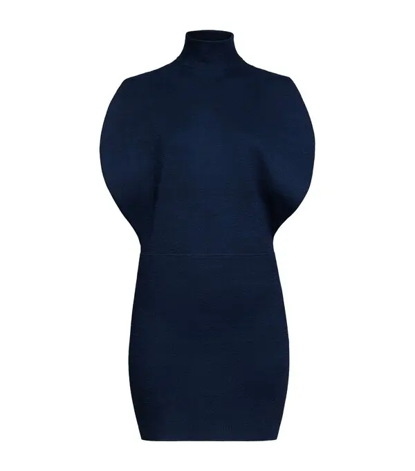 Alaïa Curved Mini Dress - Blue