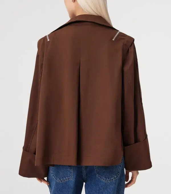 ALLSAINTS Cotton Leighton Utility Jacket - Brown