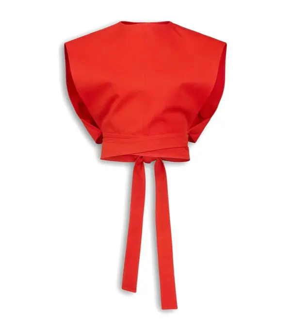 Alaïa Belted Crop Top