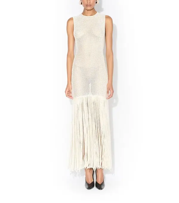 Alaïa Fringed Midi Dress
