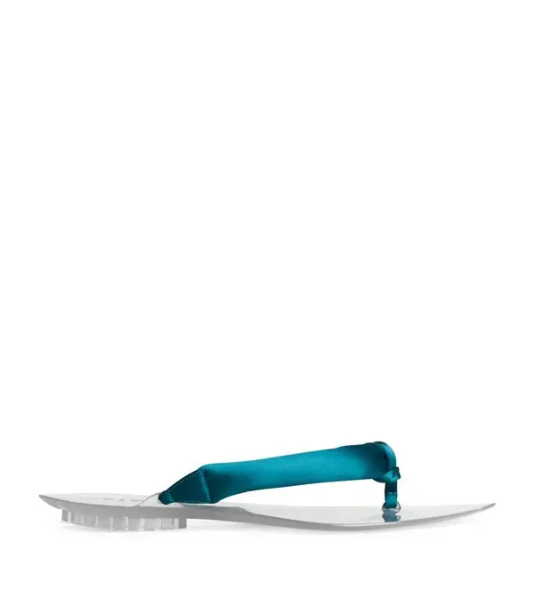 Alaïa Invisible Thong Flip Flops - Blue
