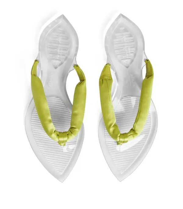 Alaïa Invisible Thong Flip Flops - Yellow