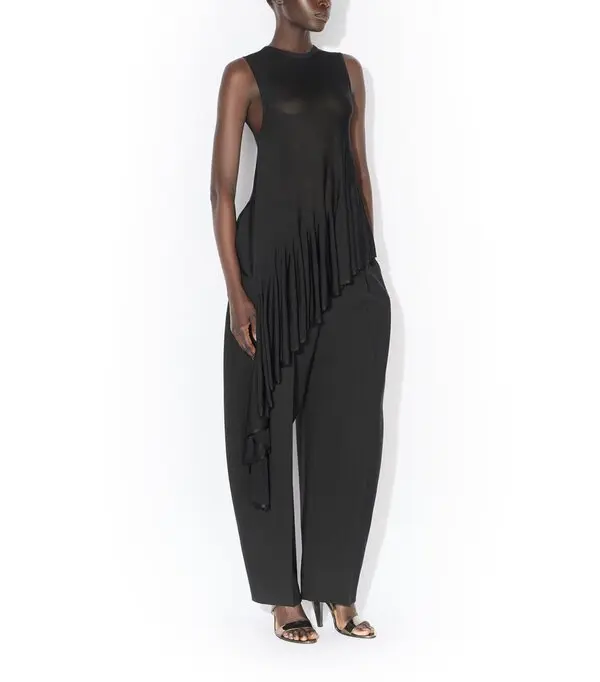 Alaïa Stretch-wool Balloon Trousers - Black