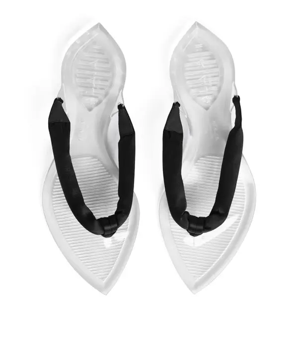 Alaïa Invisible Thong Flip Flops - Clear