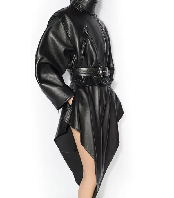 Alaïa Leather Open-leg Trousers