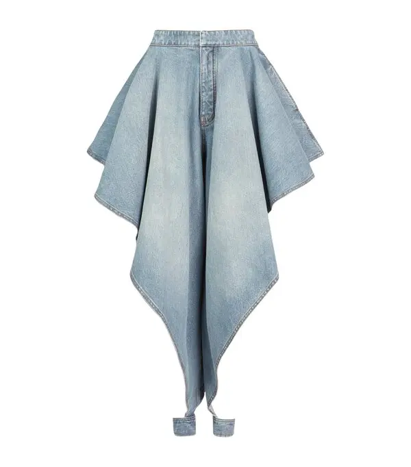 Alaïa Japanese Denim Open-leg Jeans