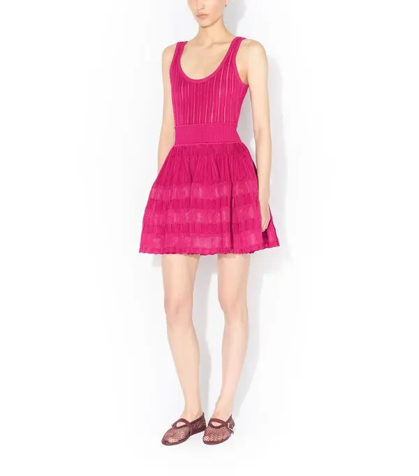 Alaïa Crinoline Mini Dress - Red
