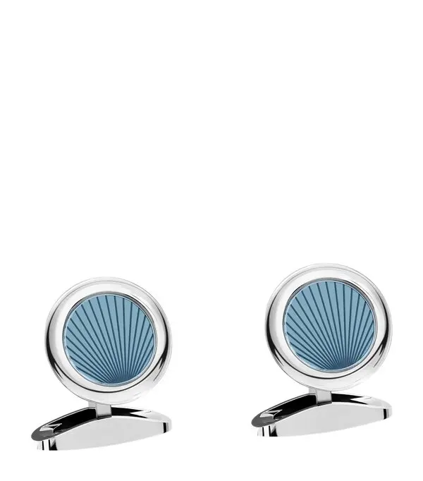 Chopard Stainless Steel L.u.c. Cufflinks - Blue