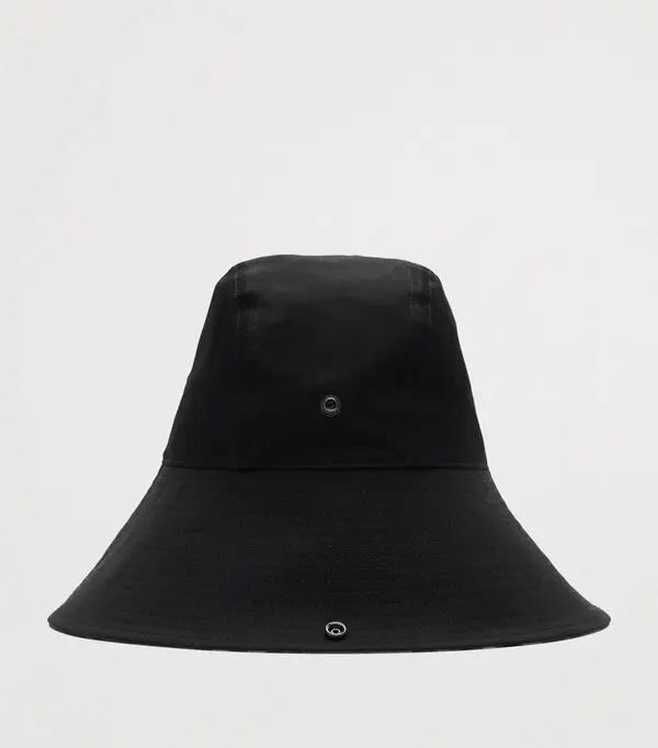 Burberry Cotton Gabardine Check Brim Hat