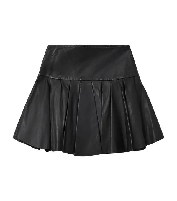 ALLSAINTS Nappa Leather Irina Mini Skirt - Black