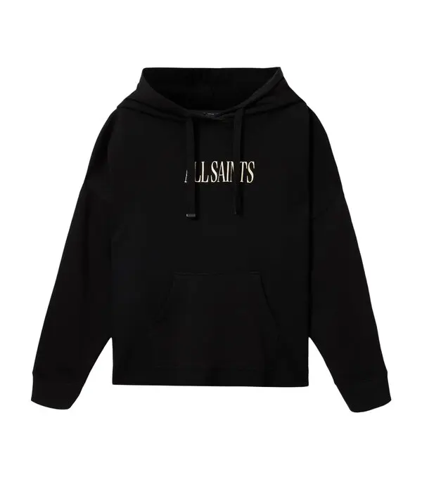 ALLSAINTS Organic Cotton Cora Etie Hoodie - Black