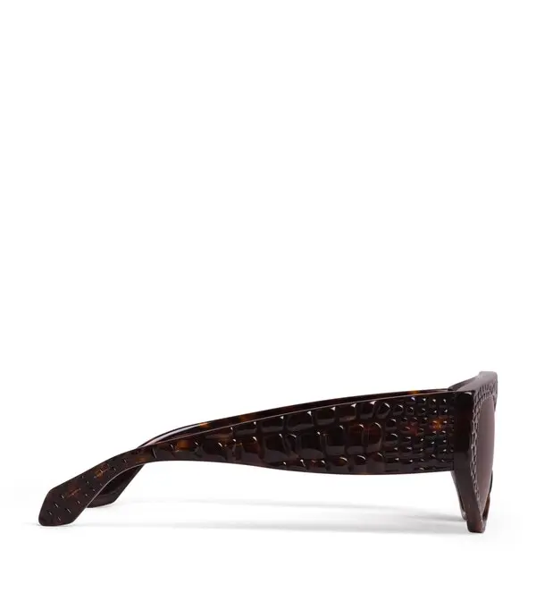 Alaïa Acetate Aviator Mask Sunglasses