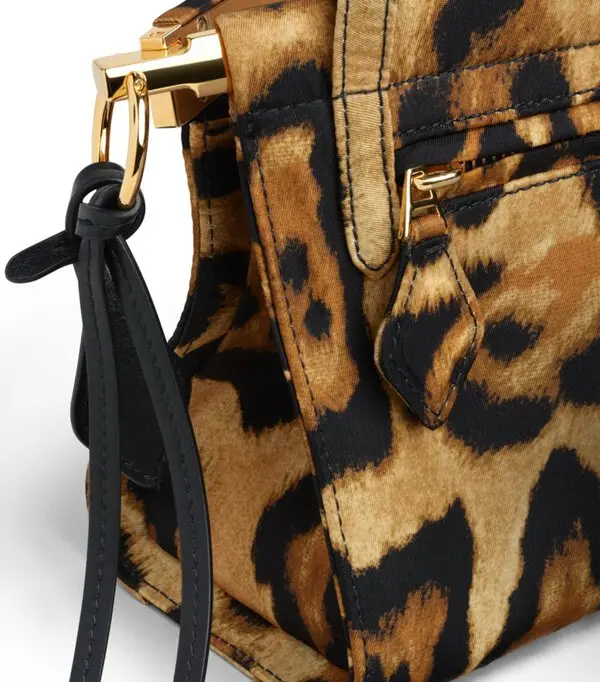Alaïa Medium Twill Le Click East West Shoulder Bag - Black
