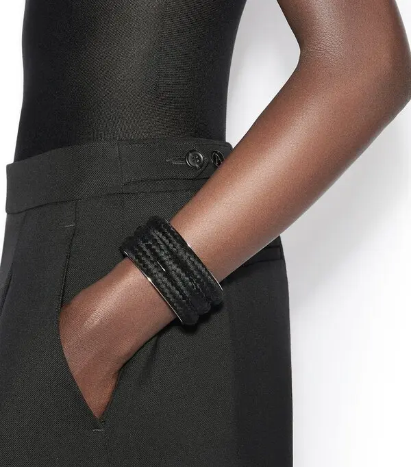 Alaïa Braided Cuff Bracelet - Purple