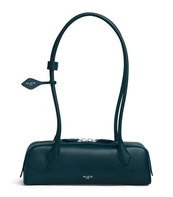 Alaïa Small Leather Le Teckel Shoulder Bag - Beige