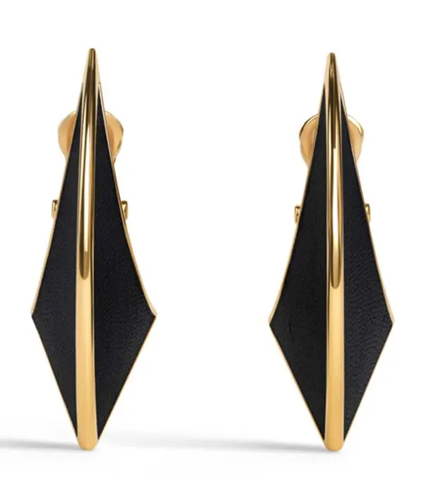 Alaïa Leather Pendant Clip-on Earrings - Red