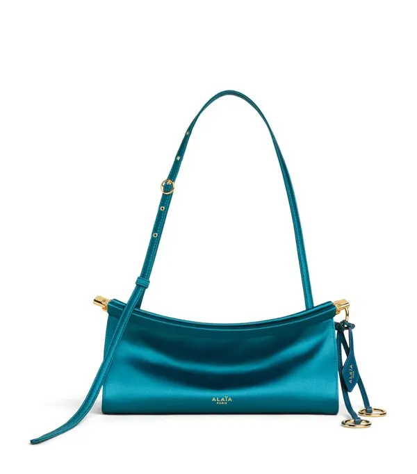 Alaïa Small Satin Le Click East West Shoulder Bag
