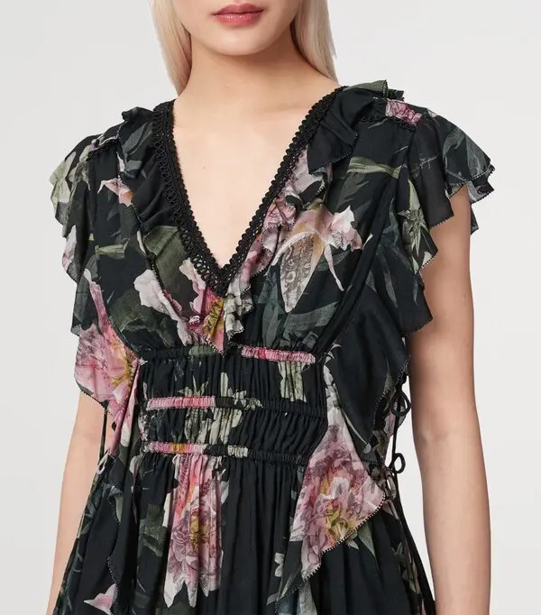 ALLSAINTS Floral Canto Top