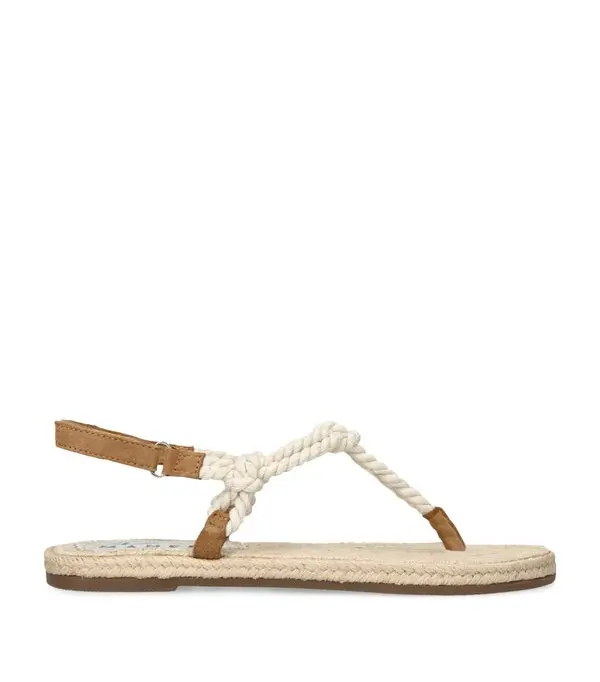 Manebí Rope Flat Sandals - Beige