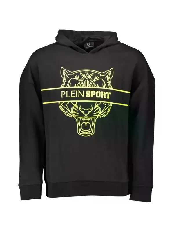 PLEIN SPORT Tiger-print Hoodie - Black