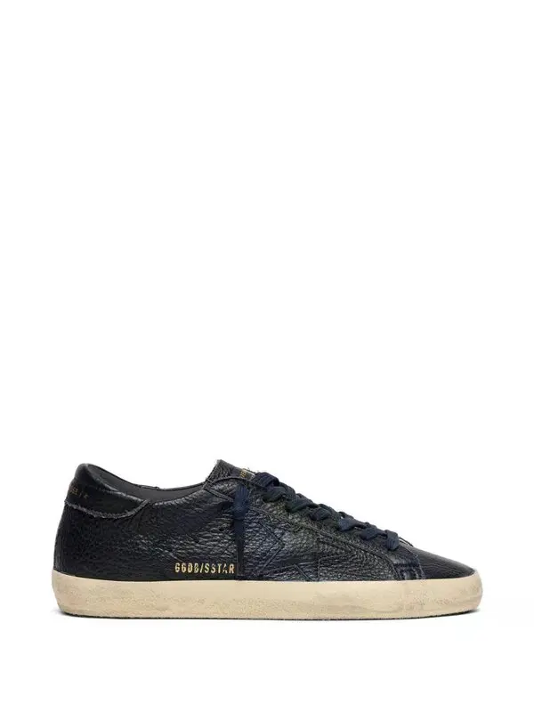 GOLDEN GOOSE Super Star Leather Upper Star And Heel Sneakers - Blue