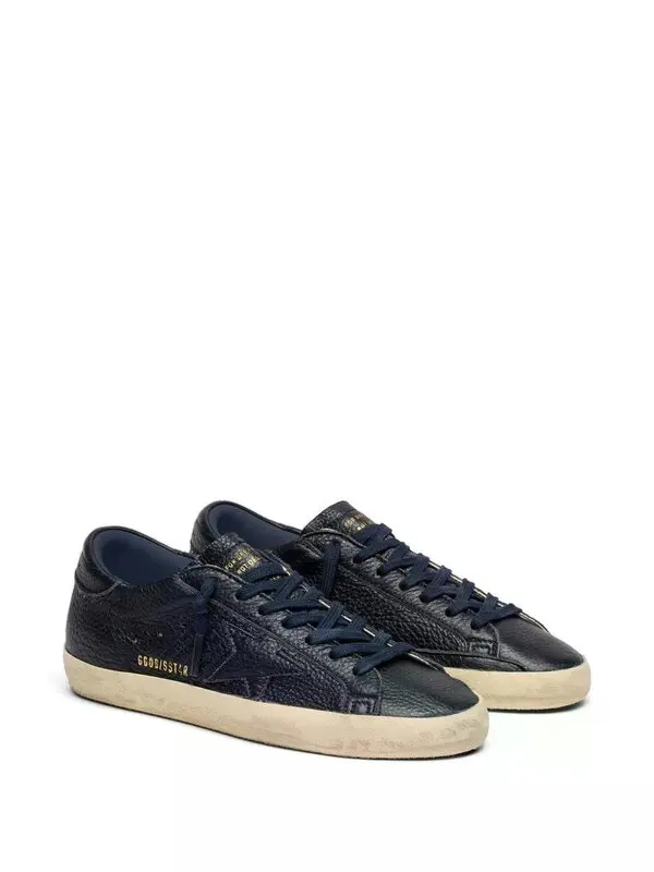 GOLDEN GOOSE Super-star Leather Sneakers - Blue