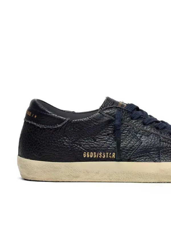 GOLDEN GOOSE Super-star Leather Sneakers - Blue