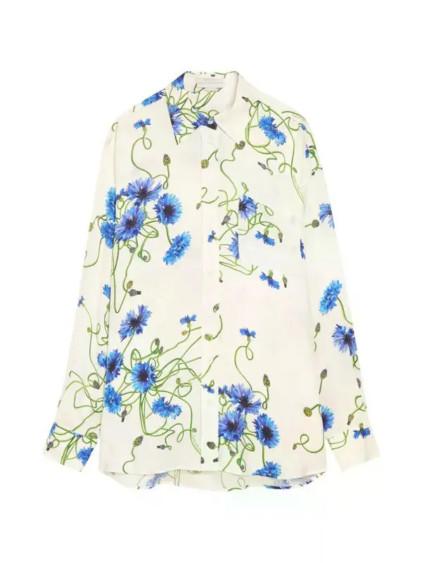 Stella McCartney Floral-print Shirt - White