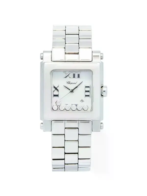 Chopard Happy Sport Square 32mm Watch - White