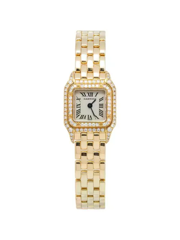 CARTIER Panthère Diamond 17mm Watch - White