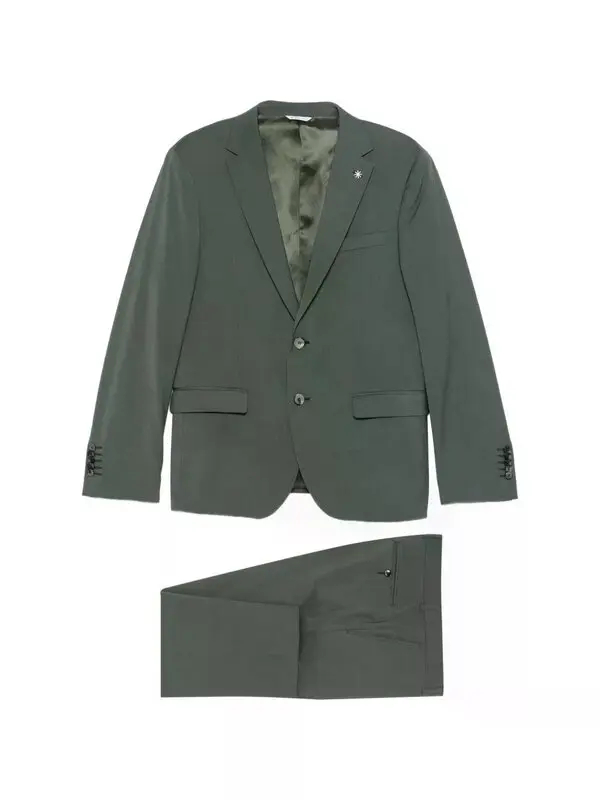 MANUEL RITZ Buttoned Suit - Green