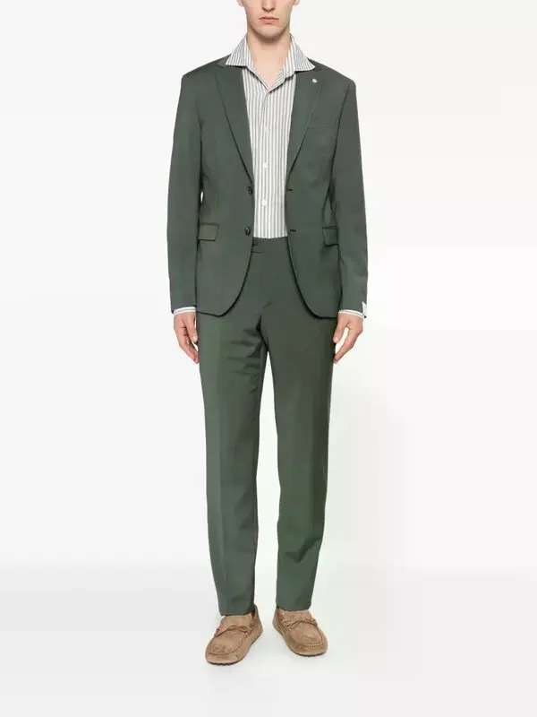 MANUEL RITZ Buttoned Suit - Green