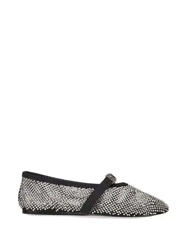 Gcds Crystal-embellished Ballerina Flats - Silver