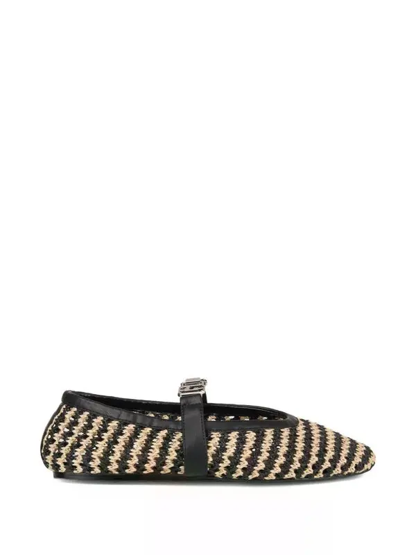 Gcds Woven Ballet Flats - Black