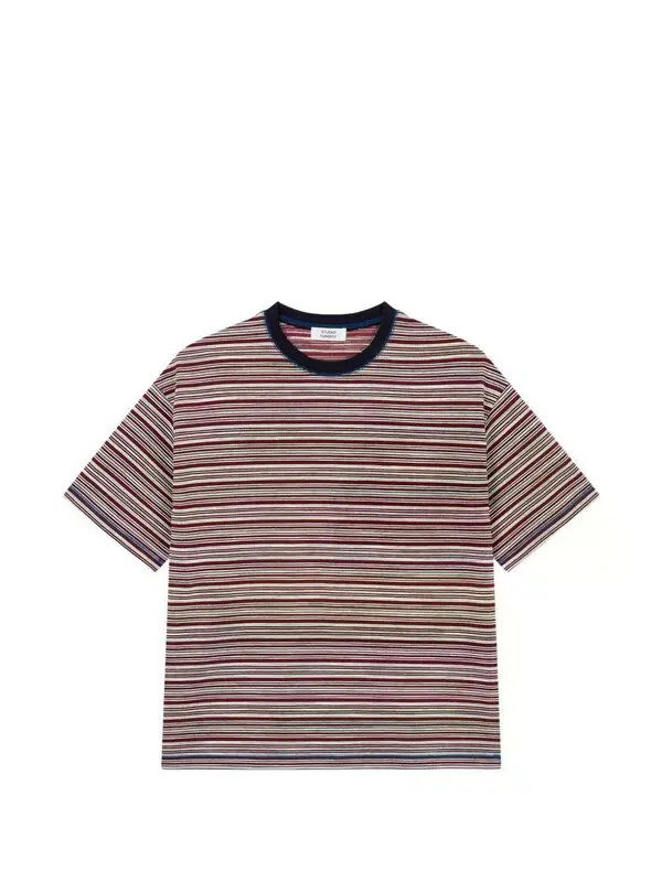 STUDIO TOMBOY Horizontal-stripe T-shirt - Red