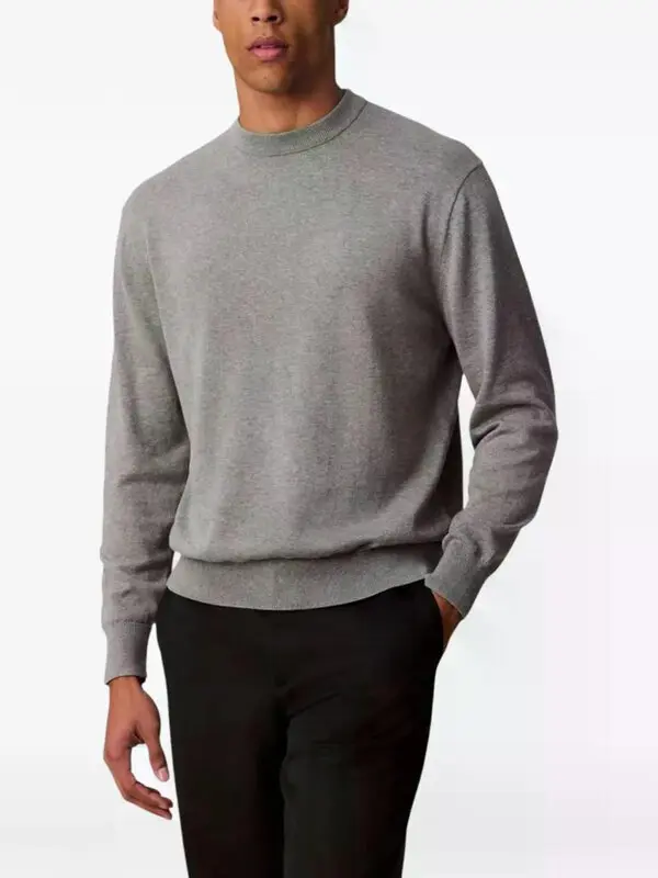 Calvin Klein Logo-embroidered Sweater - Grey