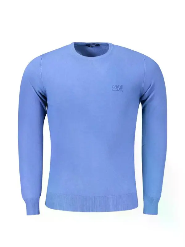 Roberto Cavalli Crew-neck Cotton Sweater - Blue
