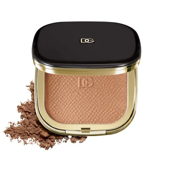 Dolce & Gabbana Face & Eyes Match Long-lasting Natural Powder Bronzer With Italian Grape - 02 Light Medium