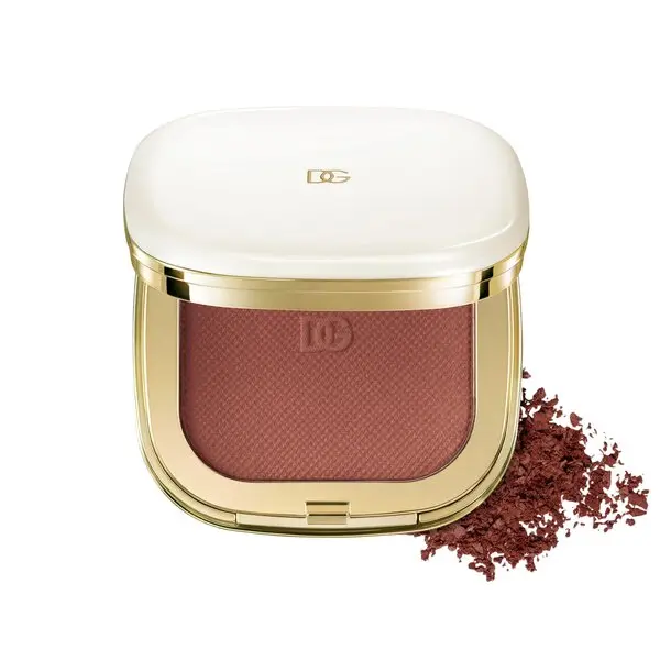 Dolce & Gabbana Cheeks & Eyes Match Long-lasting Powder Blush With Italian Raspberry - 06 Playful Rosewood