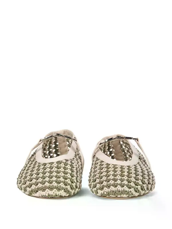 Gcds Woven Ballet Flats - Neutrals